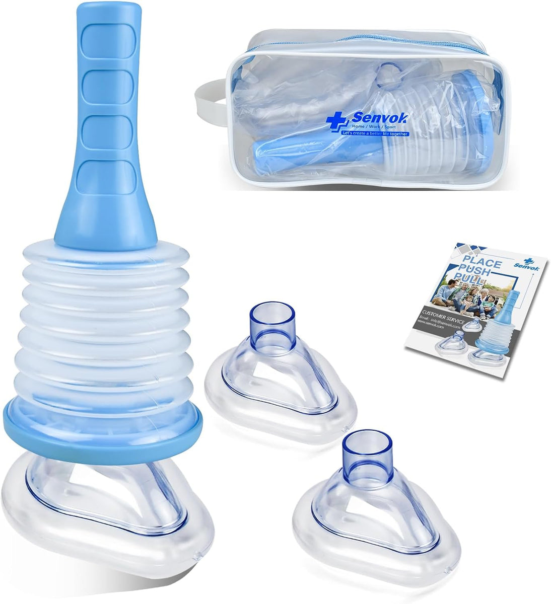 Portable Suction Rescue Device, First Aid Kit for Kids and Adults, Por ...